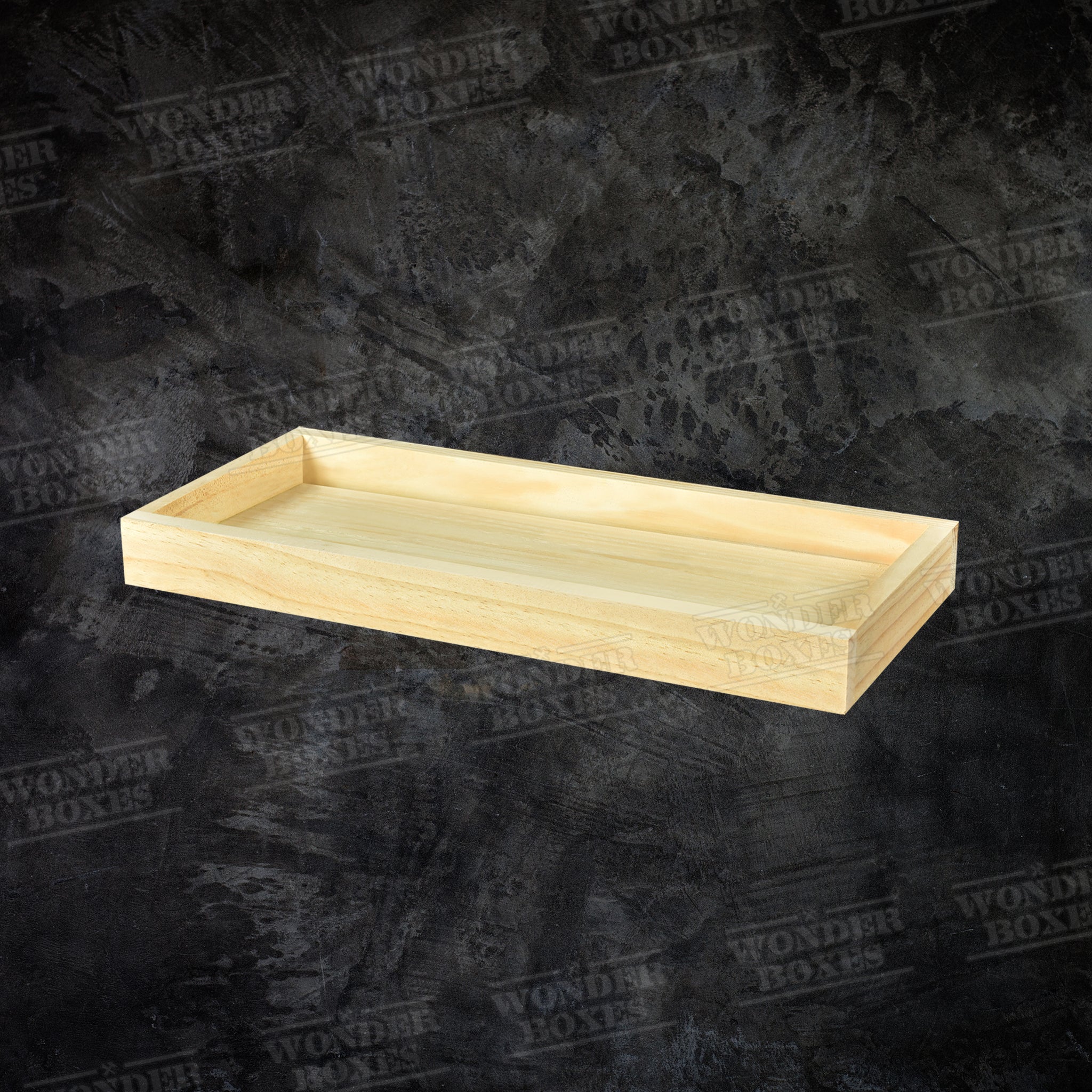 Wooden Rectangular flat tray / platter 16x7x1.5 inches – Wonderboxes
