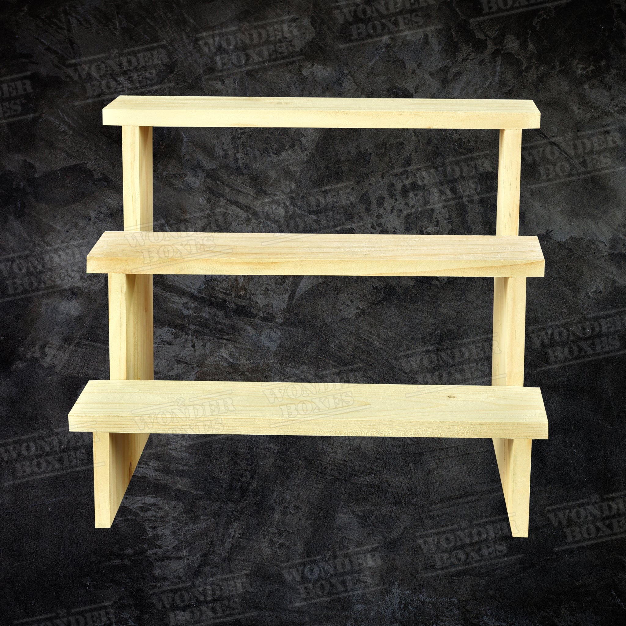 Wooden Cupcake Stand - 3 Step Riser – Wonderboxes