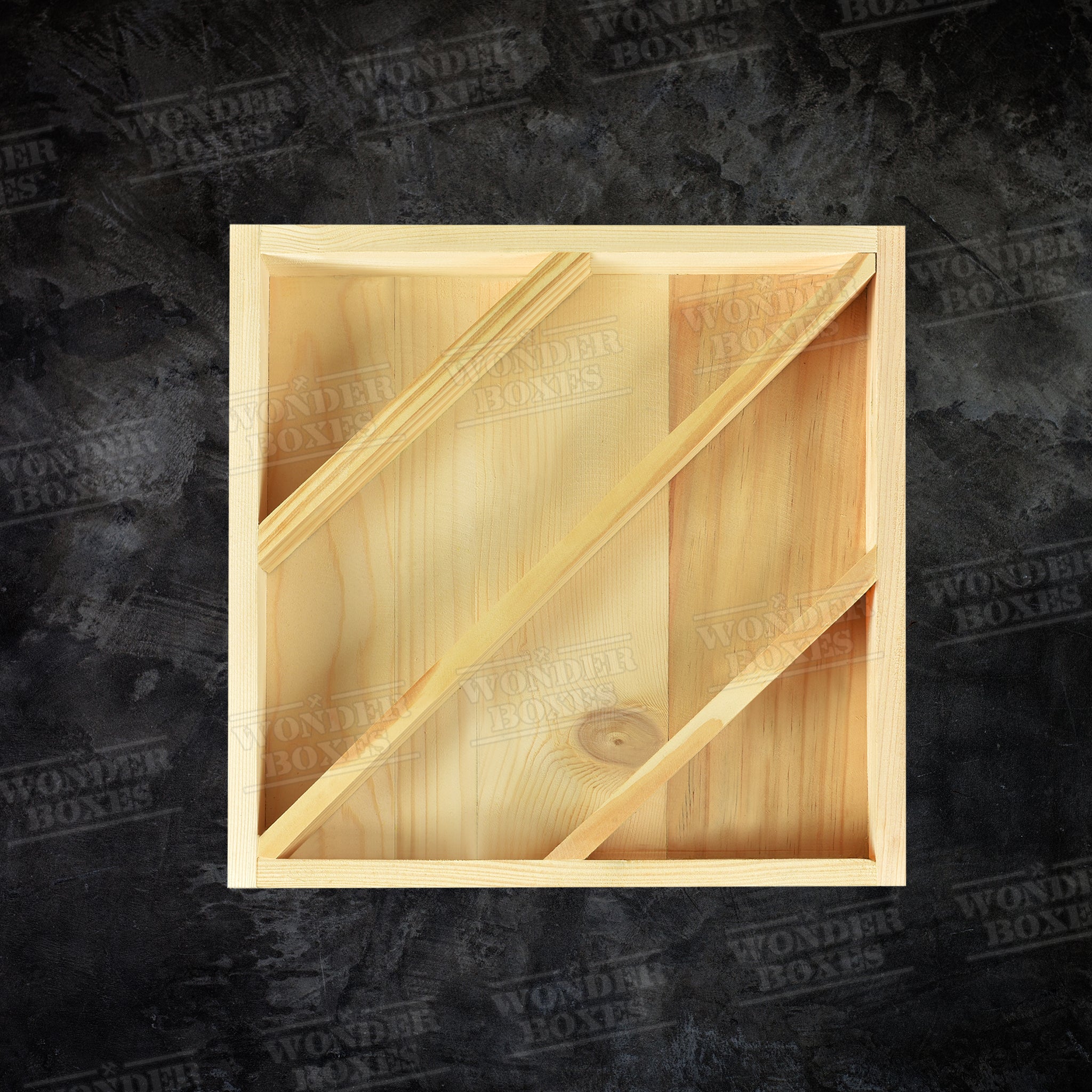 Square Partitioned Tray - Slanted partition – Wonderboxes